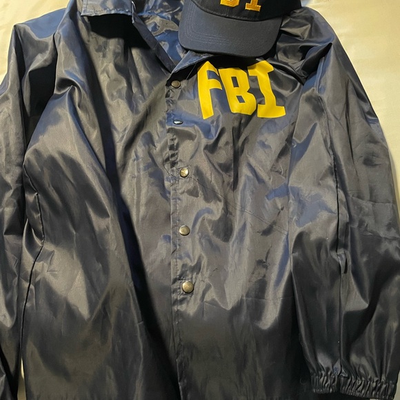 Halloween Costumes | Jackets & Coats | Fbi Navy Windbreaker And Hat ...